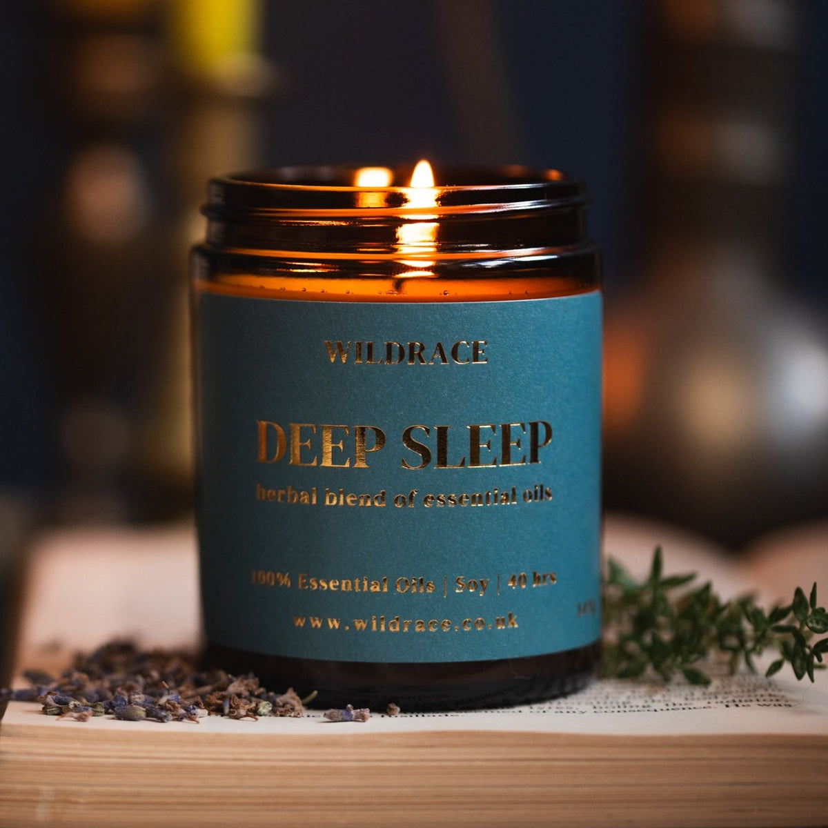 Deep Sleep Candle | Luxury & Clean Sleep Aid – WILDRACE
