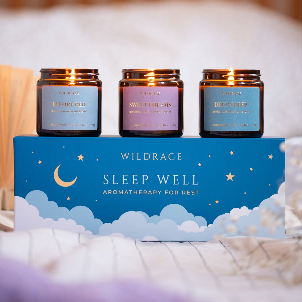 Sleep Well Candle Set - Sleep Aid Candles Gift – WILDRACE